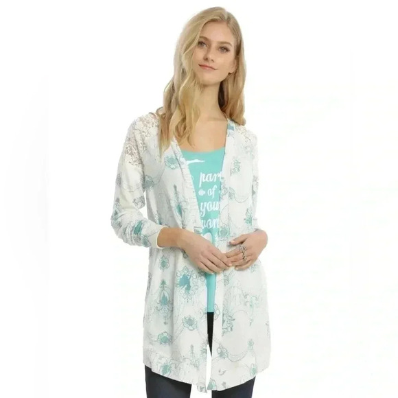 Disney | Sweaters | Disney Sweater White The Little Mermaid Lace Back ...